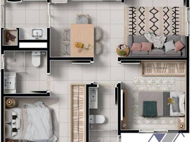 Apartamento à venda, 55 m² Cancelli Cascavel/PR