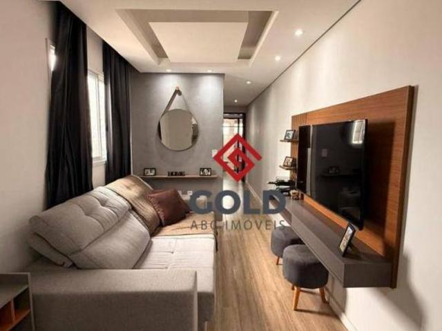 Apartamento com 2 dormitórios à venda, 56 m² por R$ 350.000,00 Vila Camilópolis Santo André/SP