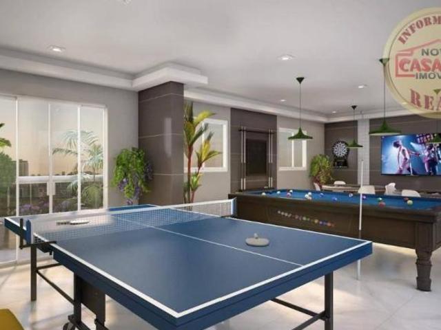 Apartamento com 2 dormitórios à venda, 56 m² por R$ 378.000,00 Mirim Praia Grande/SP