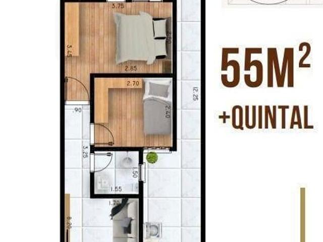 Apartamento com 2 dormitórios à venda, 56 m² por R$ 477.000,00 Santa Maria Santo André/SP