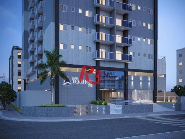 Apartamento com 2 dormitórios à venda, 56 m² por R$ 581.644,14 Macuco Santos/SP