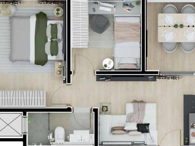 Apartamento com 2 dormitórios à venda, 56 m² por R$ 678.502,00 Portão Curitiba/PR