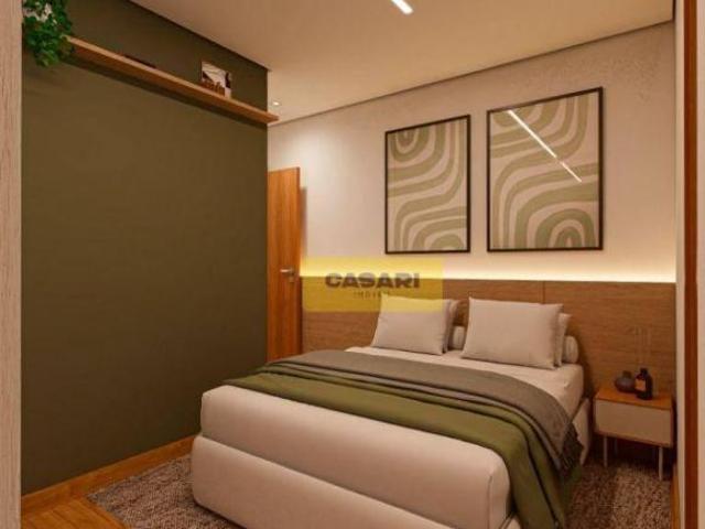 Apartamento com 2 dormitórios à venda, 59 m² Campestre Santo André/SP