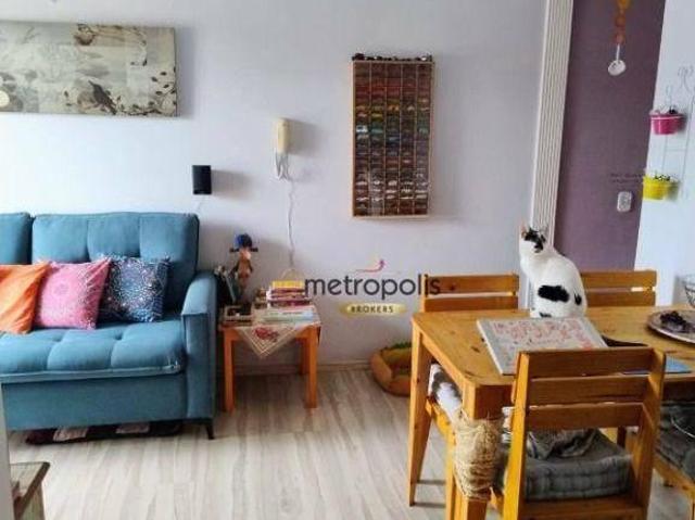 Apartamento com 2 dormitórios à venda, 59 m² por R$ 380.000,00 Utinga Santo André/SP