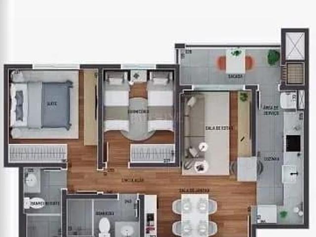 Apartamento com 2 dormitórios à venda, 59 m² por R$ 459.308,64 Tingui Curitiba/PR