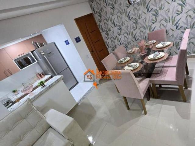 Apartamento com 2 dormitórios à venda, 59 m² por R$ 470.000 Vila Nova Bonsucesso Guarulhos/SP