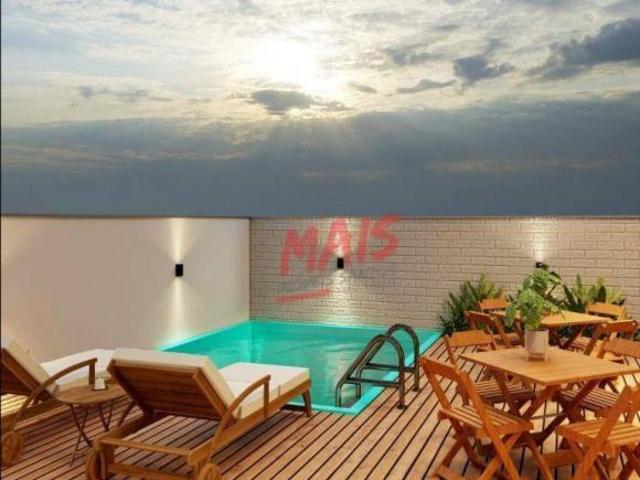 Apartamento com 2 dormitórios à venda, 50 m² Macuco Santos/SP