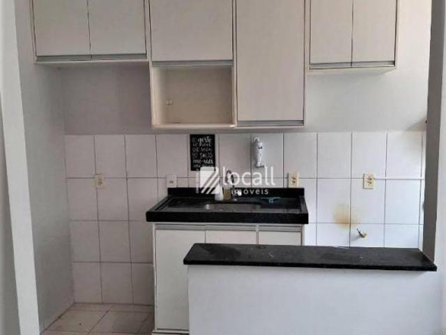 Apartamento com 2 dormitórios à venda, 50 m² por R$ 190.000,00 Jardim Caparroz São José do Rio P