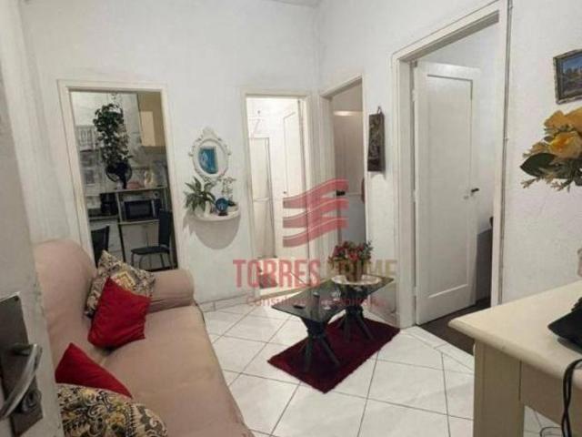 Apartamento com 2 dormitórios à venda, 50 m² por R$ 460.000,00 Embaré Santos/SP