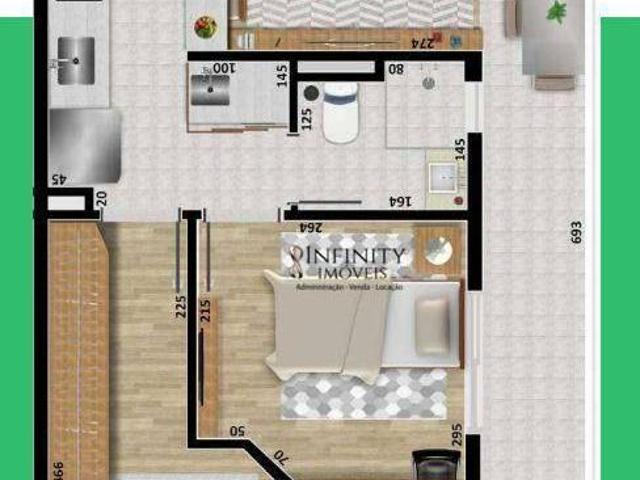 Apartamento com 2 dormitórios à venda, 50 m² por R$ 479.000,00 Cidade Vista Verde São José dos C