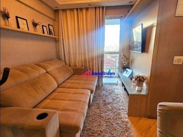 Apartamento com 2 dormitórios à venda, 53 m² por R$ 370.000,00 Ponte Grande Guarulhos/SP