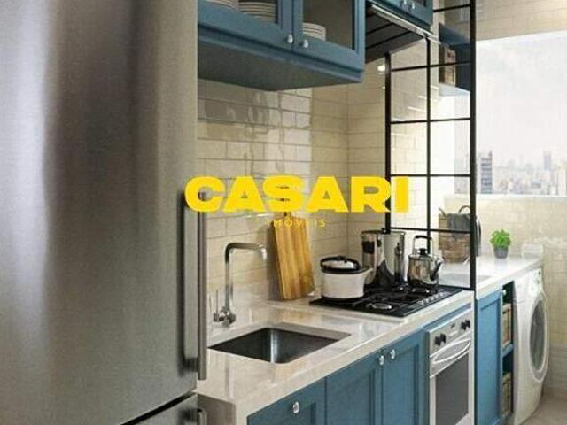 Apartamento com 2 dormitórios à venda, 53 m² por R$ 413.000,00 Vila Tibiriçá Santo André/SP