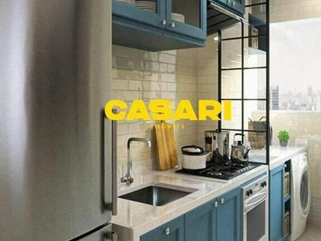 Apartamento com 2 dormitórios à venda, 53 m² Vila Tibiriçá Santo André/SP