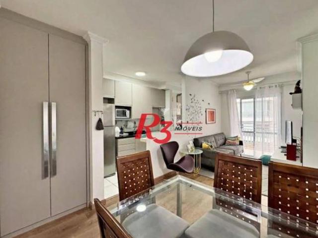 Apartamento com 2 dormitórios à venda, 64 m² por R$ 600.000,00 Marapé Santos/SP