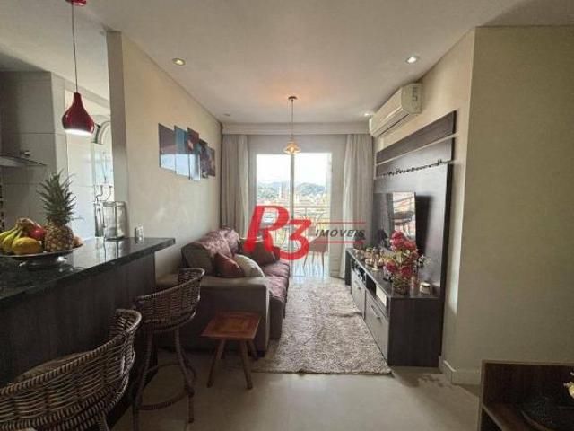 Apartamento com 2 dormitórios à venda, 64 m² por R$ 650.000,00 Marapé Santos/SP