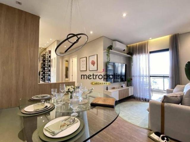 Apartamento com 2 dormitórios à venda, 64 m² por R$ 720.000,00 Nova Petrópolis São Bernardo do C
