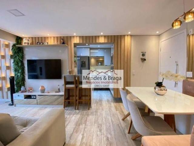 Apartamento com 2 dormitórios à venda, 64 m² por R$ 735.000,00 Vila Augusta Guarulhos/SP
