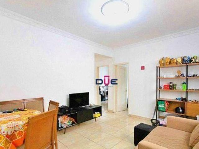 Apartamento com 2 dormitórios à venda, 65 m² por R$ 335.000,00 Marapé Santos/SP