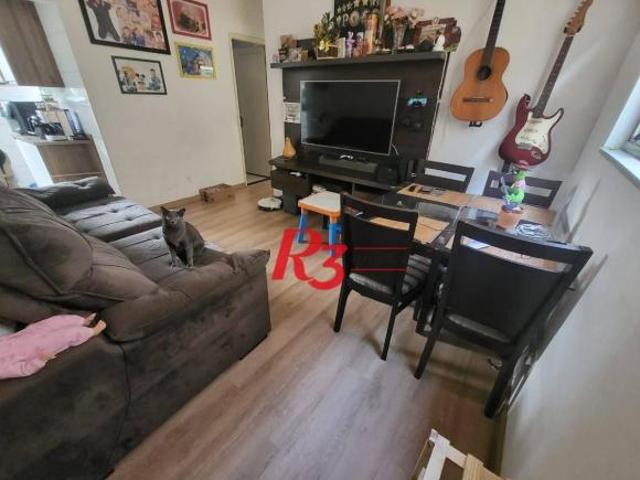 Apartamento com 2 dormitórios à venda, 65 m² por R$ 350.000,00 Encruzilhada Santos/SP