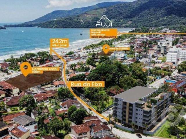 Apartamento com 2 dormitórios à venda, 66 m² por R$ 418.316,00 Balneário Maranduba Ubatuba/SP