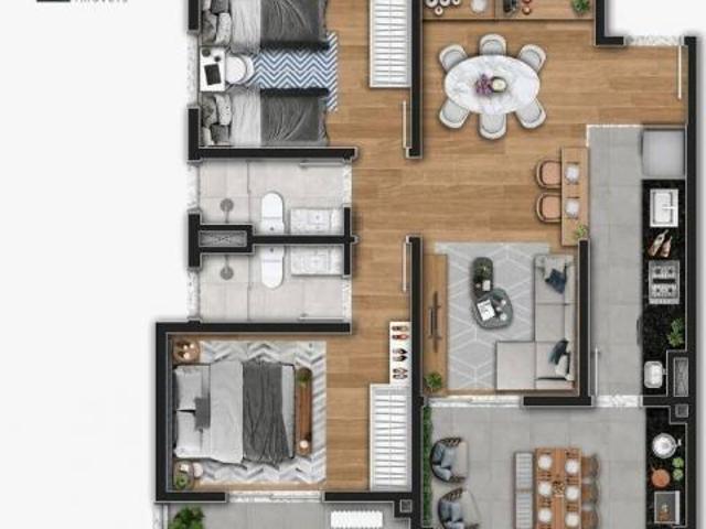 Apartamento com 2 dormitórios à venda, 66 m² por R$ 573.990 Condominio Essência Campolim Sorocab