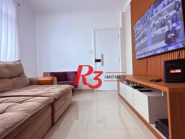 Apartamento com 2 dormitórios à venda, 67 m² por R$ 380.000,00 Macuco Santos/SP