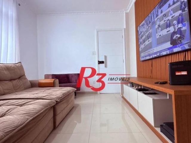 Apartamento com 2 dormitórios à venda, 67 m² por R$ 380.000,00 Macuco Santos/SP