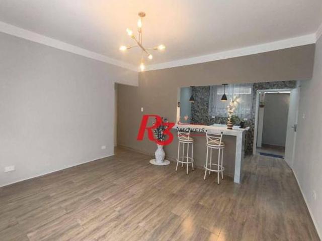 Apartamento com 2 dormitórios à venda, 67 m² por R$ 480.000,00 Embaré Santos/SP