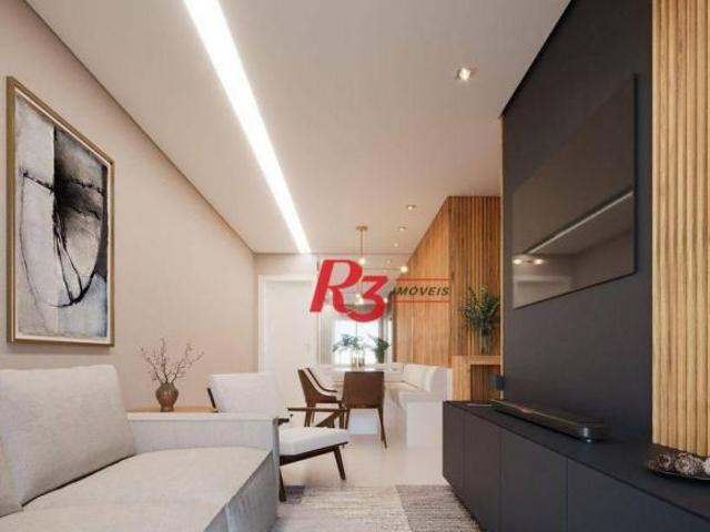 Apartamento com 2 dormitórios à venda, 67 m² por R$ 750.000,00 Macuco Santos/SP