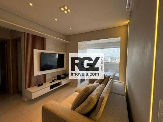 Apartamento com 2 dormitórios à venda, 67 m² por R$ 960.000,00 Boqueirão Santos/SP
