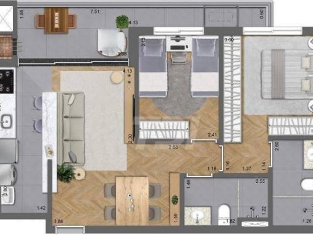 Apartamento com 2 dormitórios à venda, 68 m² por R$ 1.013.461,00 Champagnat Curitiba/PR