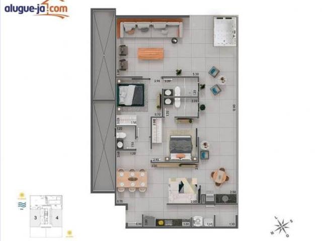 Apartamento com 2 dormitórios à venda, 68 m² por R$ 545.000 Toninhas Ubatuba/SP