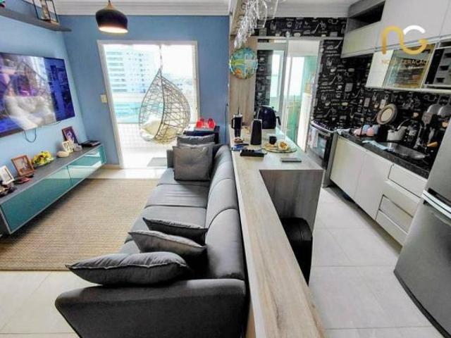 Apartamento com 2 dormitórios à venda, 68 m² por R$ 560.000,00 Bairro Caiçara Praia Grande/SP