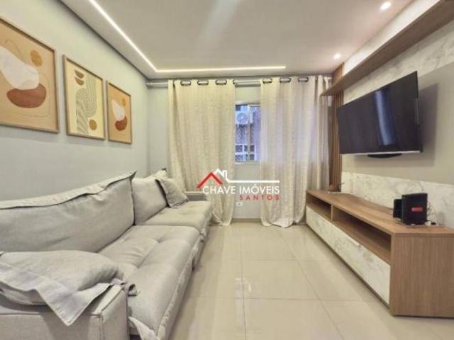 Apartamento com 2 dormitórios à venda, 68 m² por R$ 650.000,00 Embaré Santos/SP