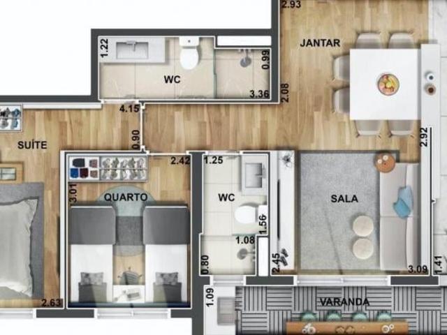 Apartamento com 2 quartos à venda, 69 m² por R$ 785.000 Vila Rosália Guarulhos/SP