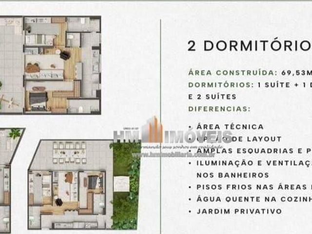 Apartamento com 2 dormitórios à venda, 69 m² por R$ 730 000,00 Itapetininga Atibaia/SP