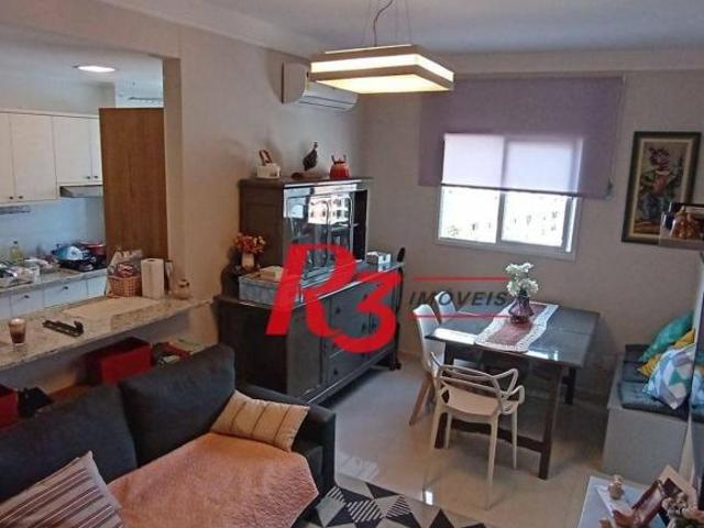 Apartamento com 2 dormitórios à venda, 69 m² por R$ 960.000,00 Boqueirão Santos/SP