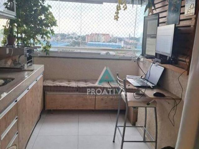 Apartamento com 2 dormitórios à venda, 60 m² por R$ 586.000,00 Vila Valparaíso Santo André/SP