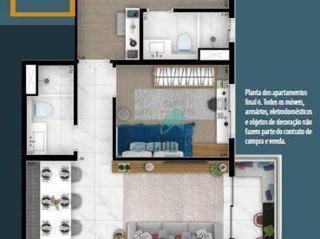 Apartamento com 2 dormitórios à venda, 61 m² a partir de R$ 619.000 Jardim Santo André/SP