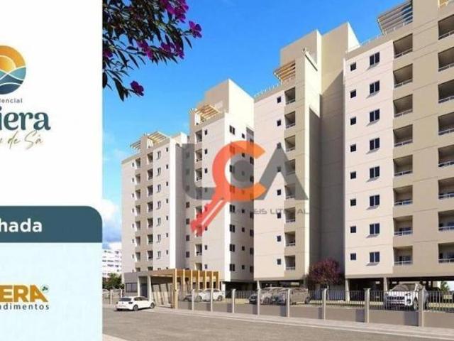 Apartamento com 2 dormitórios à venda, 61 m² por R$ 372.446,89 Martim de Sá Caraguatatuba/SP