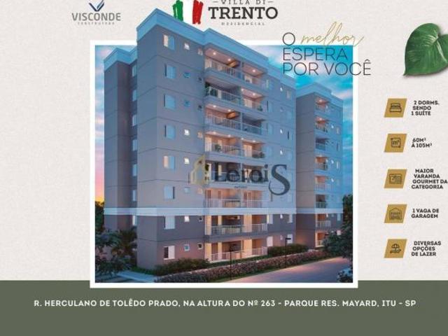 Apartamento com 2 dormitórios à venda, 61 m² por R$ 399.000,00 Villa di Trento Residencial Itu/S