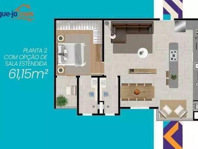 Apartamento com 2 dormitórios à venda, 61 m² por R$ 659.330,00 Jardim Oswaldo Cruz São José dos