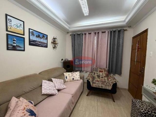 Apartamento com 2 dormitórios à venda, 62 m² por R$ 350.000,00 Boqueirão Santos/SP