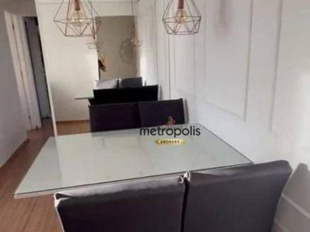Apartamento com 2 dormitórios à venda, 62 m² por R$ 375.000,00 Vila Homero Thon Santo André/SP