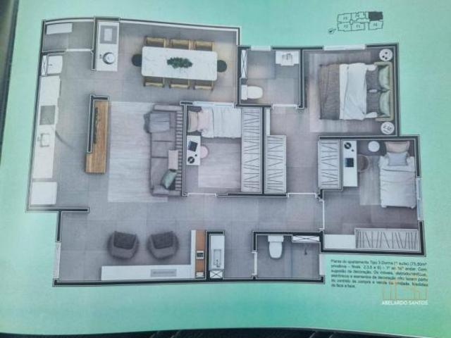 Apartamento com 2 dormitórios à venda, 62 m² por R$ 438.000,00 Jardim D&apos Icaraí Salto/SP