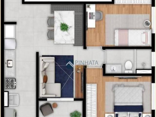 Apartamento com 2 dormitórios à venda, 62 m² por R$ 728.000,00 Pinheirinho Vinhedo/SP