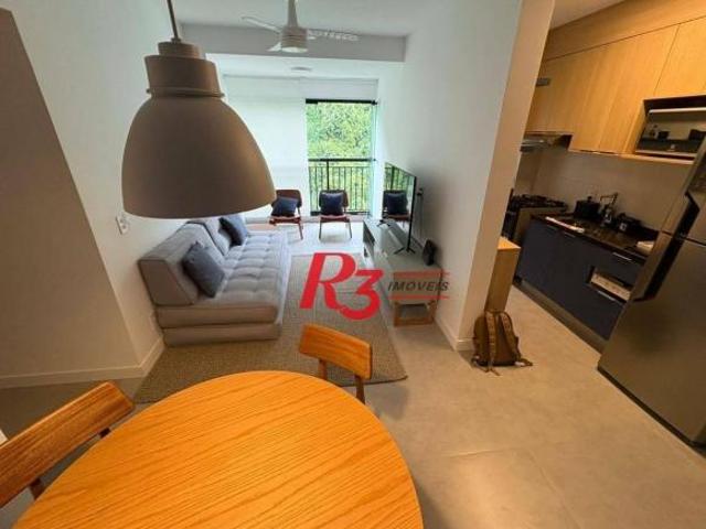 Apartamento com 2 dormitórios à venda, 62 m² por R$ 835.000,00 Marapé Santos/SP