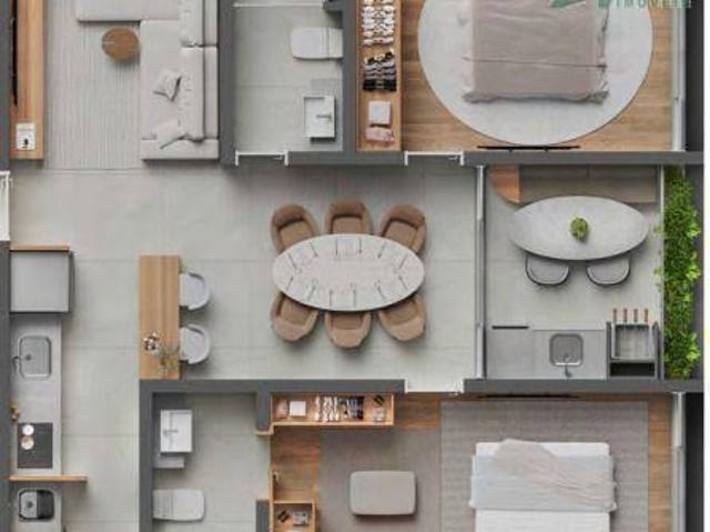 Apartamento com 2 dormitórios à venda, 63 m² por R$ 1.042.500,00 Santa Lúcia Belo Horizonte/MG