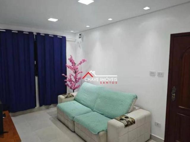 Apartamento com 2 dormitórios à venda, 63 m² por R$ 455.000,00 Boqueirão Santos/SP