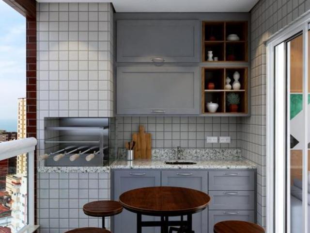 Apartamento com 2 dormitórios à venda, 63 m² por R$ 516.000,00 Aviação Praia Grande/SP
